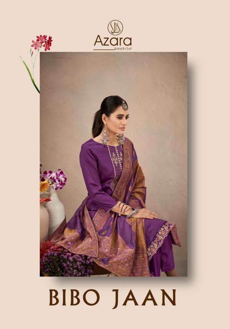 Azara Bibo Jaan Zam Cotton Dress Material Designer Ladies Dresses