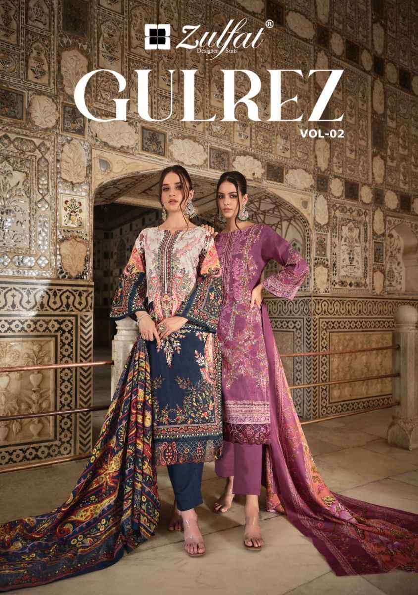 Zulfat Gulrez Vol 2 Cotton Dress Material Ladies Clothing Store Online