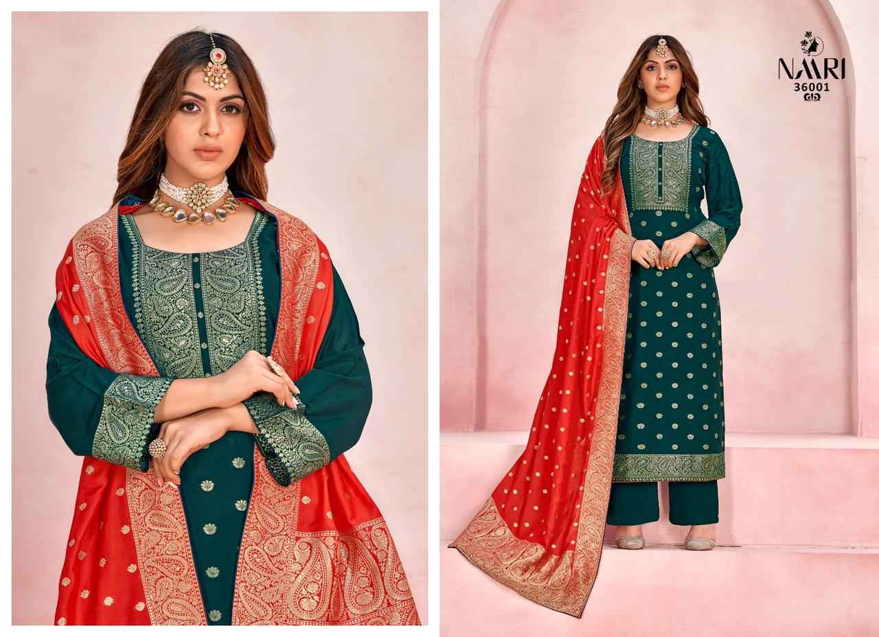 Naari Suhagan Vol 2 Jacquard Dress Material Wholesale Supplier