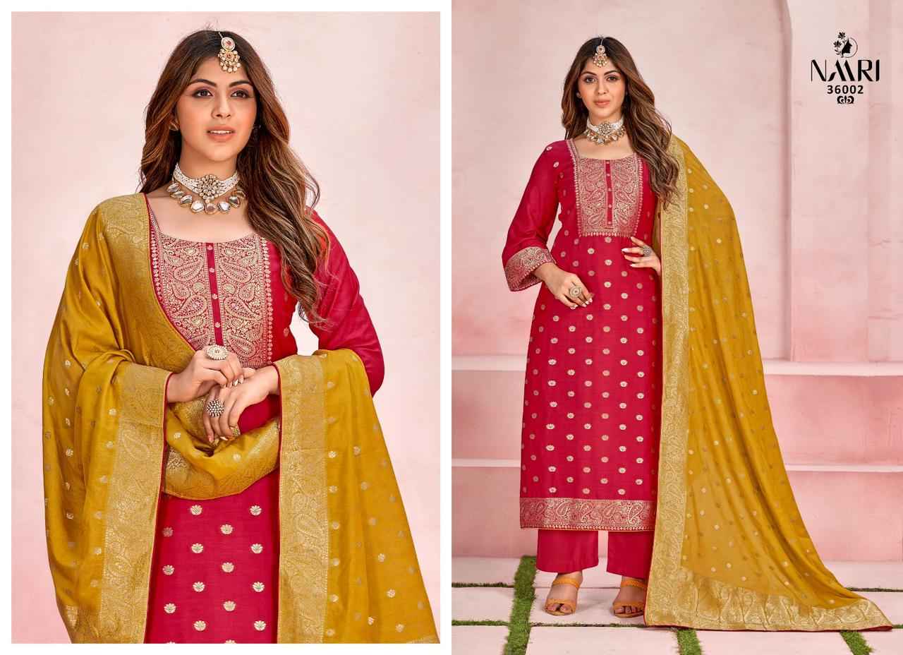 Naari Suhagan Vol 2 Jacquard Dress Material Wholesale Supplier