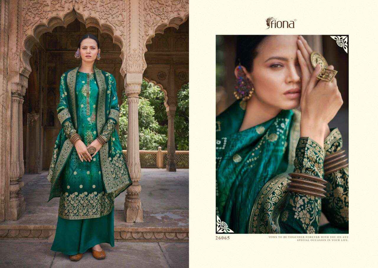 Fiona Bandhej Silk Dress Material Wholesale Suits Online