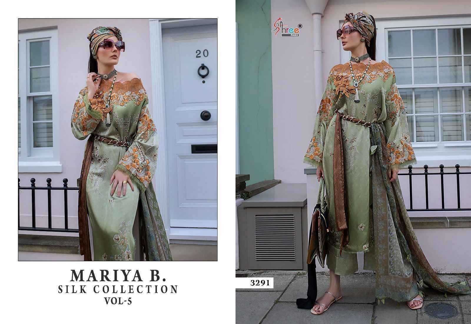 Shree Fabs Mariya B Silk Collection Vol 5 Nx Japan Satin Dress Material ...