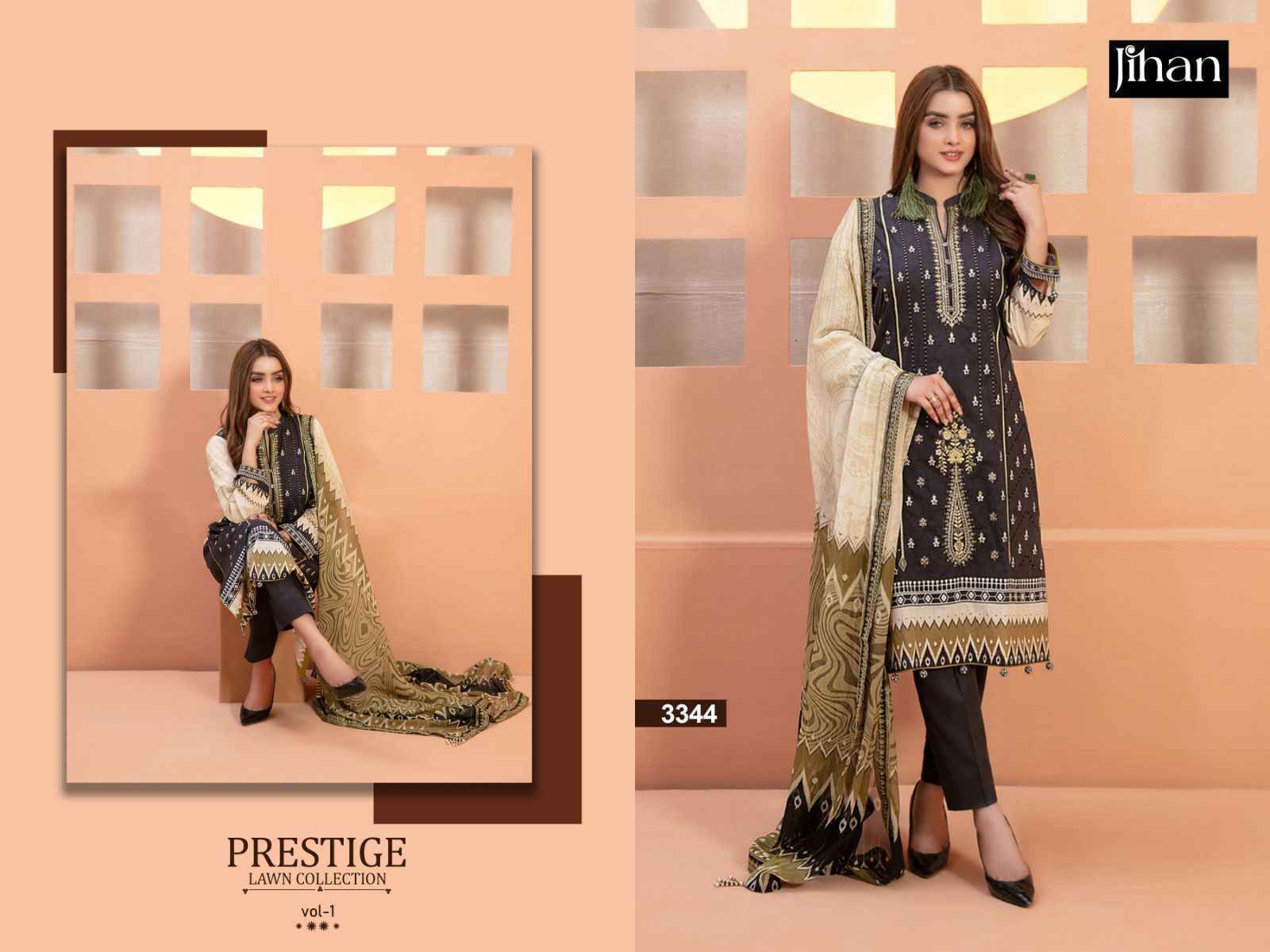 Jihan Prestige Pure Lawn Print Dress Material Online Wholesale Ladies ...