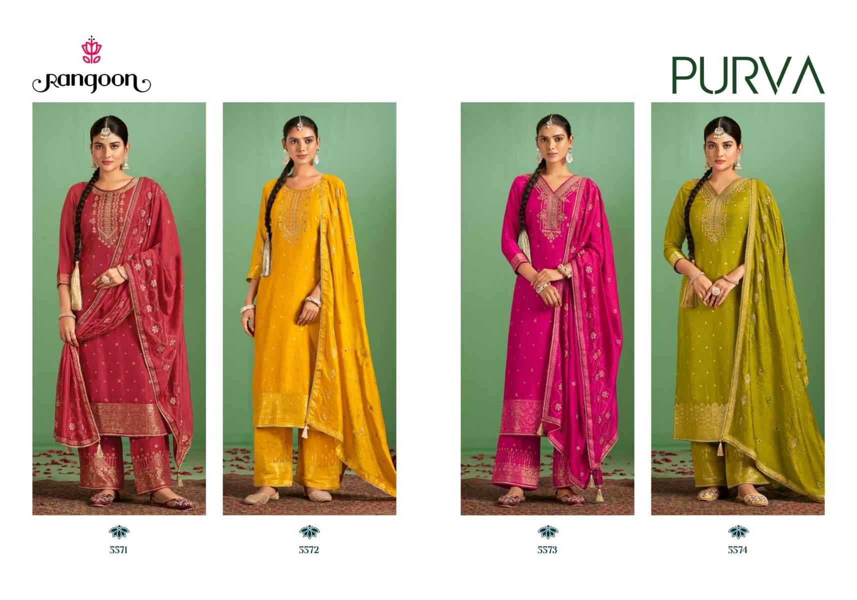 Rangoon Purva Pure Muslin Readymade Suit Wholesale Dekho Online Mumbai