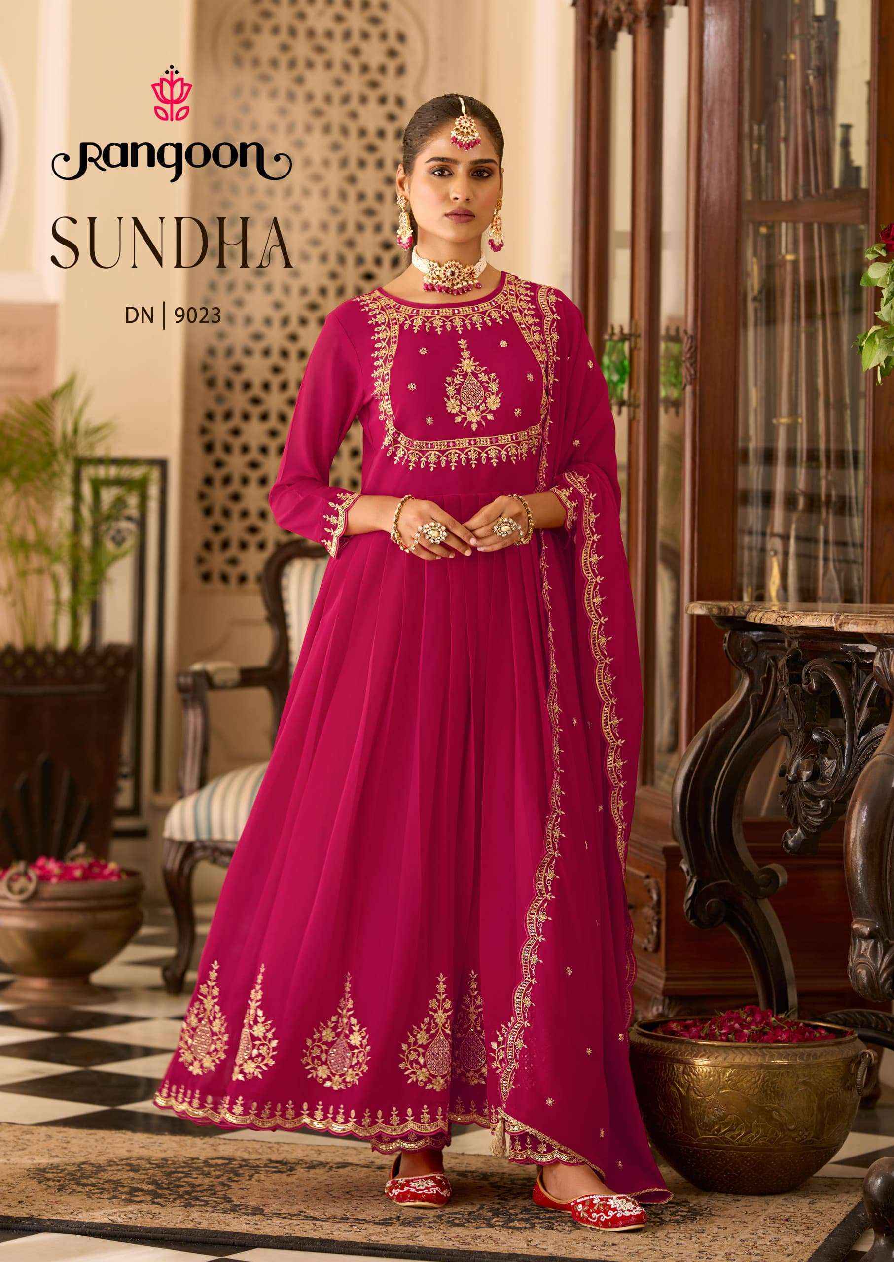 Rangoon Sundha Georgette Readymade Suit Wholesale Online Mumbai Surat