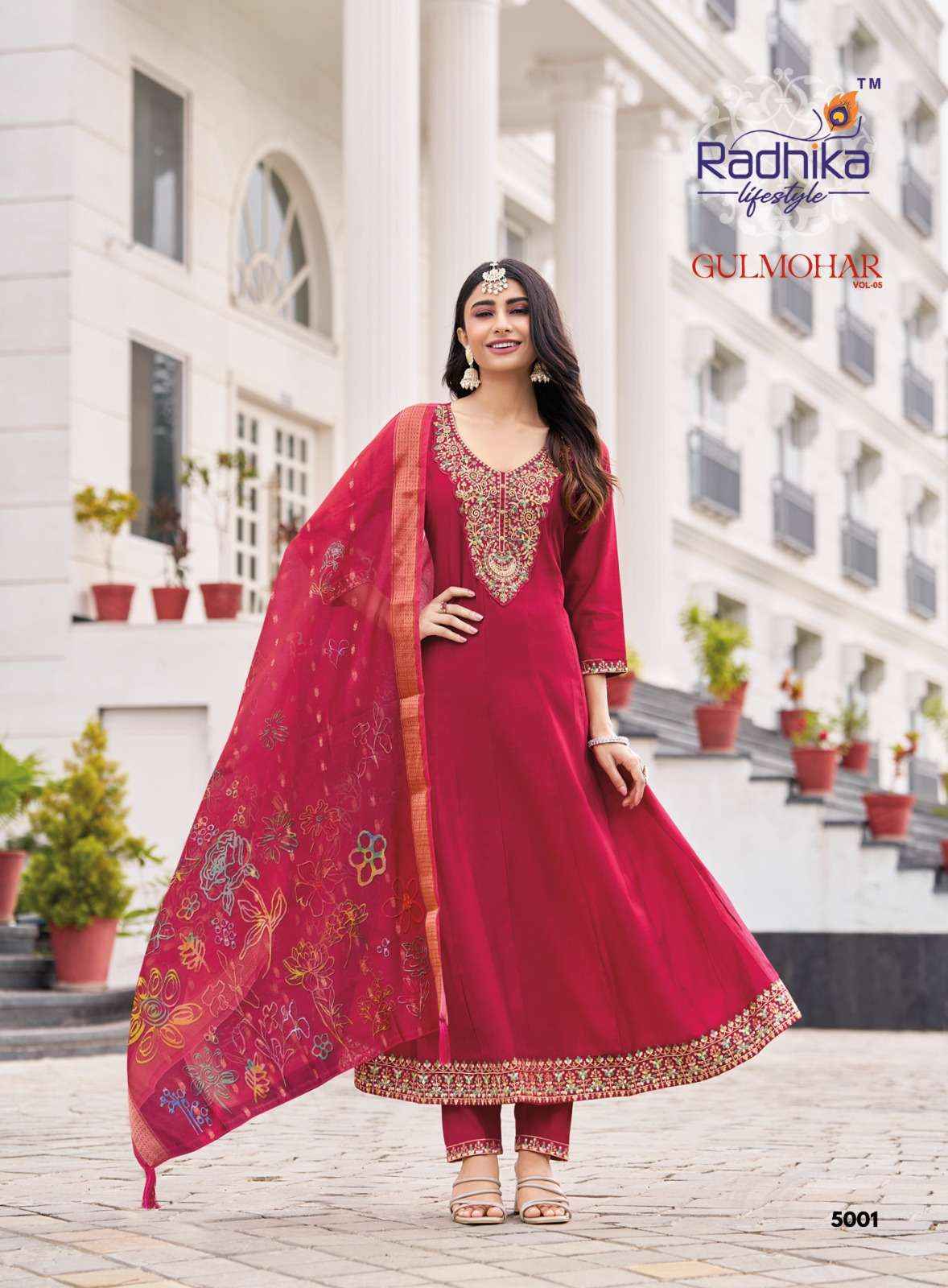 Ossm Festive Stories Vol-5 Readymade Viscose Roman Silk Dress Wholesale ...